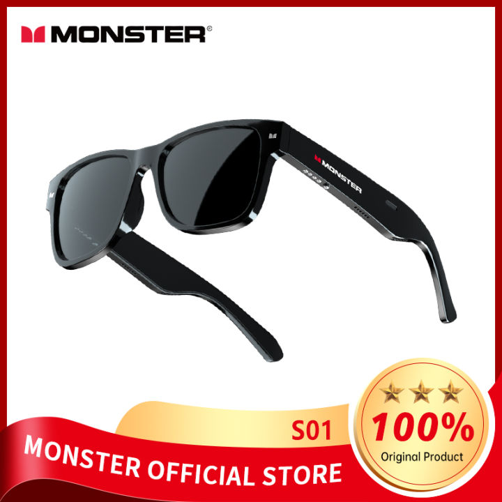 Monster Airmars S01 Smart Glasses Wireless Bluetooth 5.0 Earphones ...