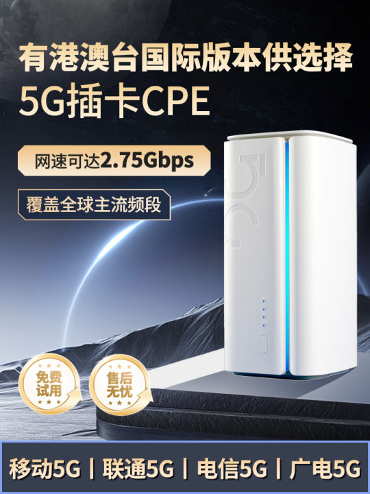5G SIM Card Insertable Router Indoor Gigabit High Speed WiFi 6 CPE for ...