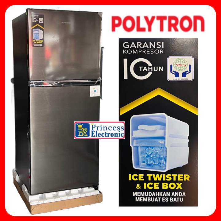 POLYTRON Kulkas 2 Pintu PRB 200 Y No frost | Lazada Indonesia