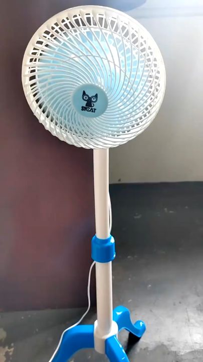 Sycat 3 Blade Stand Fan Cooling Electric Fan Stand Fan Shakeable head ...