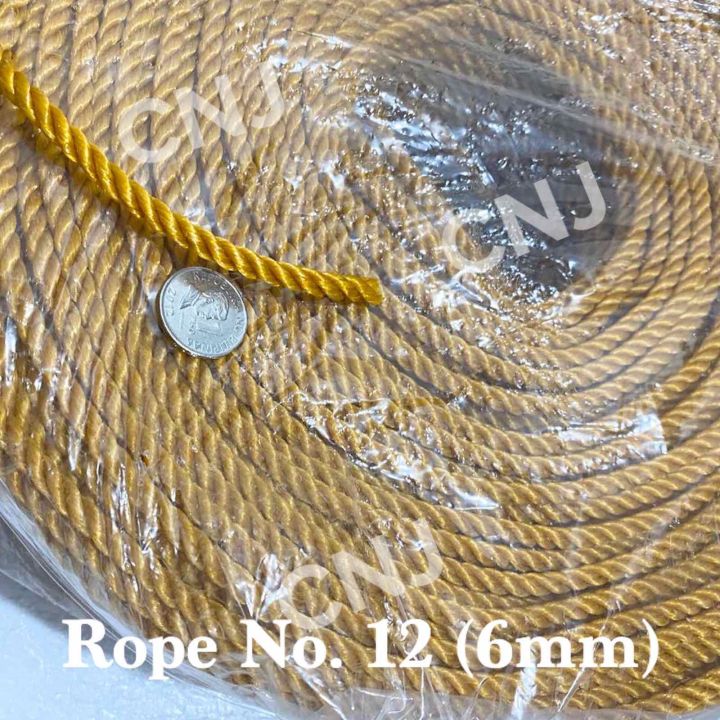 Nylon Rope #12 (PRICE PER METER LENGTH) ROPE 6mm - More than 1Meter ...