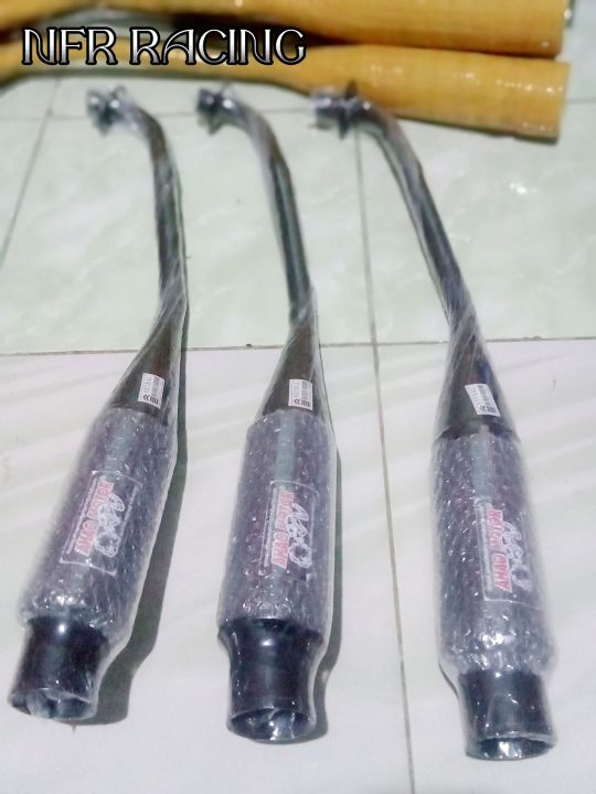 Knalpot Racing Ahau Black Supra X Vega Jupiter Revo Karisma Shogun ...