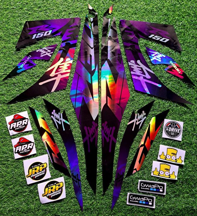 SUZUKI RAIDER 150 REBORN DECAL STICKERS HAYABUSA DESIGN1 | Lazada PH