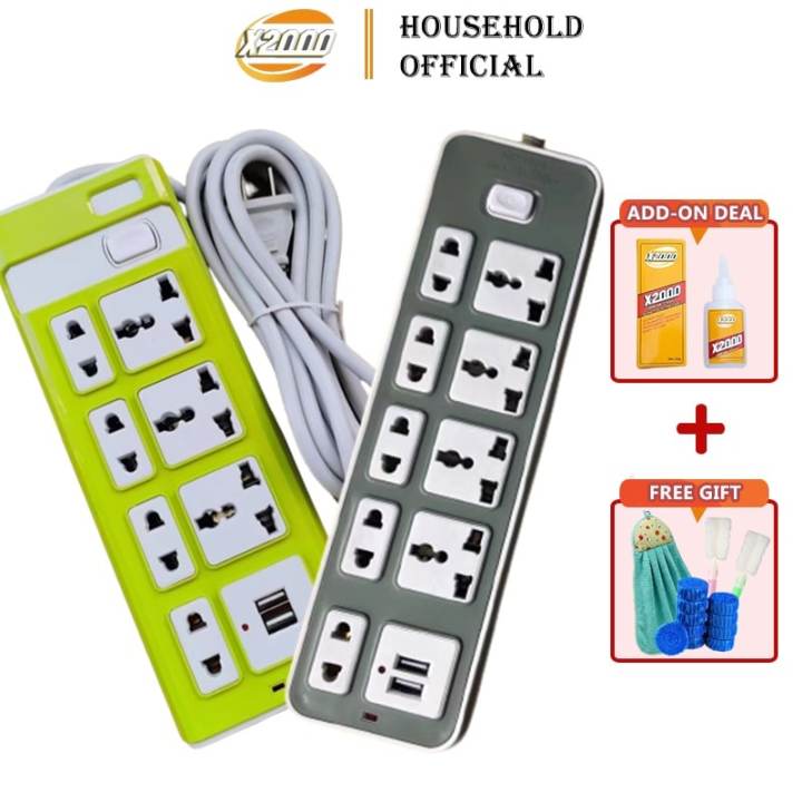 Heavy Duty Extension Cord With Multiple MultiFunction Socket High-power ...