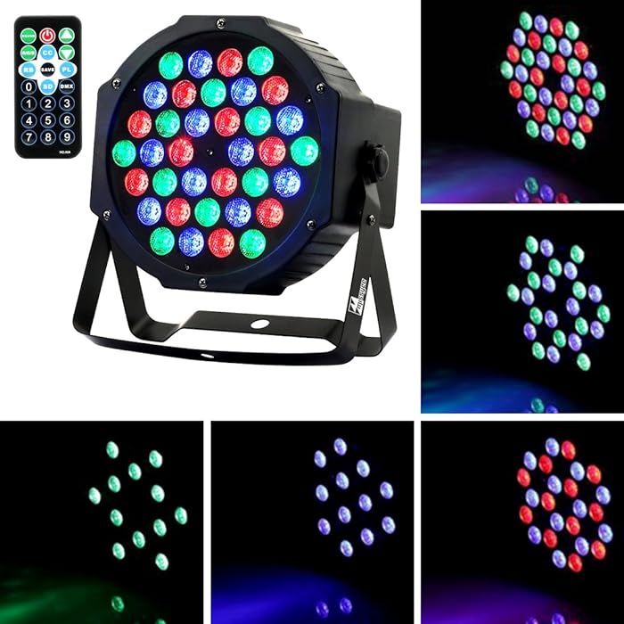 TECHZONE 38W LED Par Light Stage Light Equipment Disco Party Lighting ...