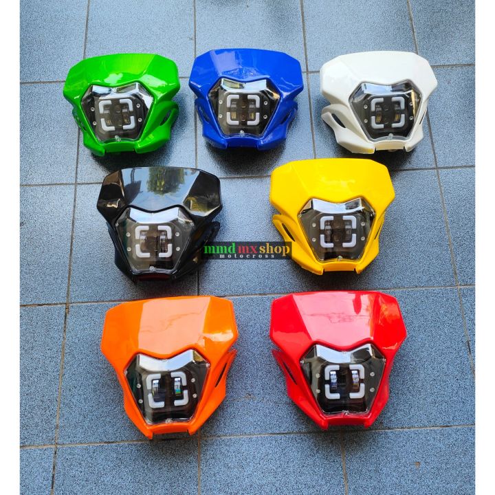 Headlamp klx 230 Reflektor Batok Lampu depan klx230 modifikasi klx 150 ...