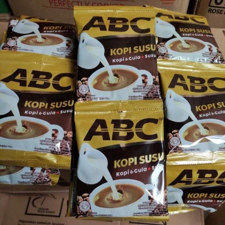 KOPI ABC SUSU (kopi + gula + susu ) 30 gr 1 renceng isi 10 sachet ...