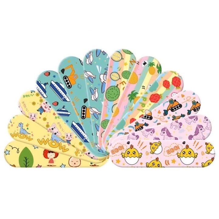 120pcs Printed Waterproof Breathable Cute Cartoon Band Aid Adhesive ...