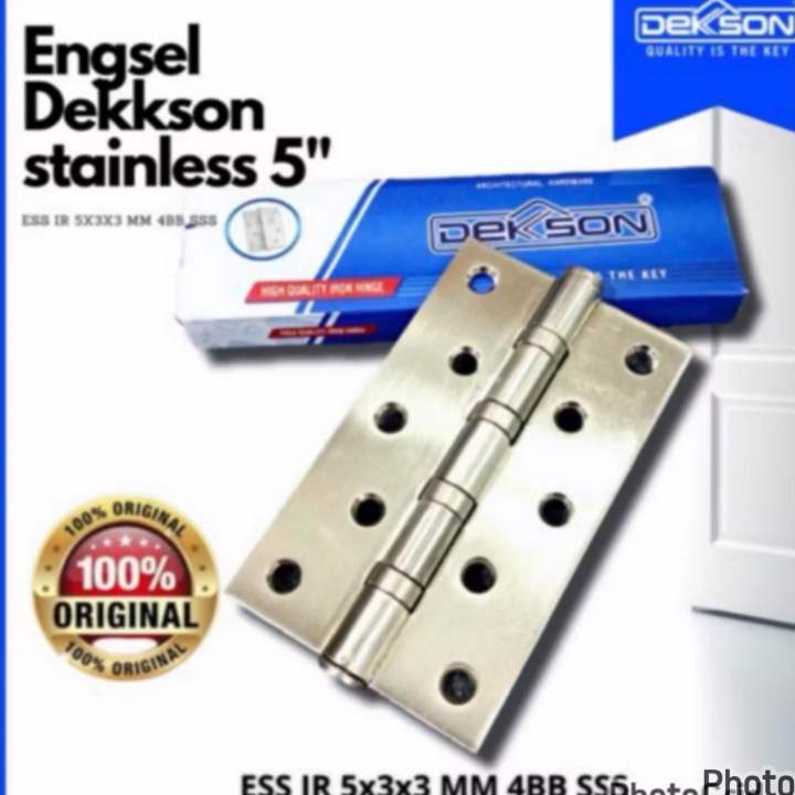 Engsel 5 Inch Dekkson Stainless Steel Tebal/ engsel pintu dekkson ...