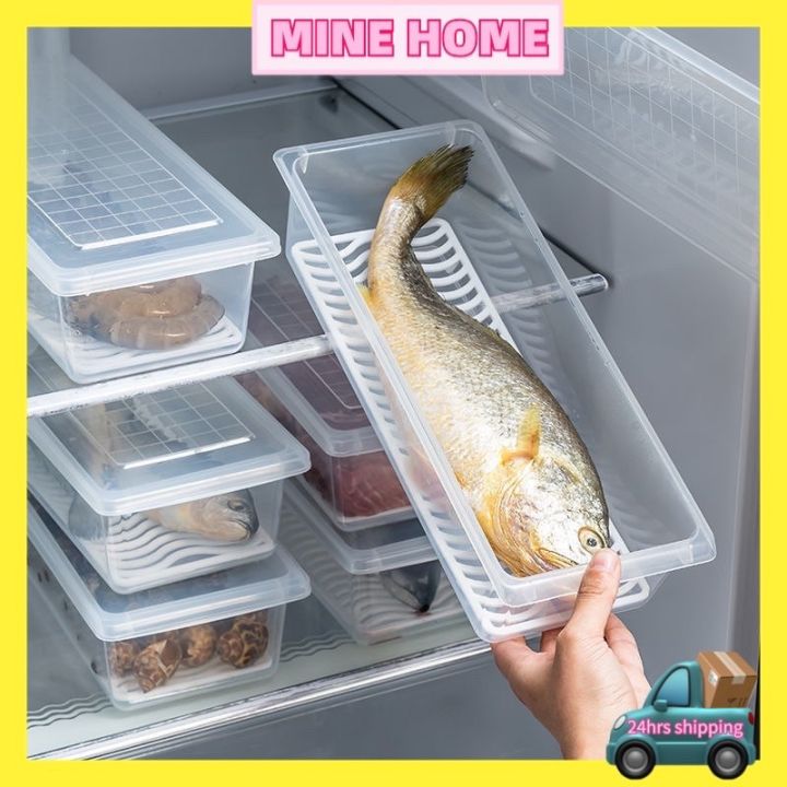 Mine home Plastic Transparent Clam-shell Food Storage Box Tupperware ...