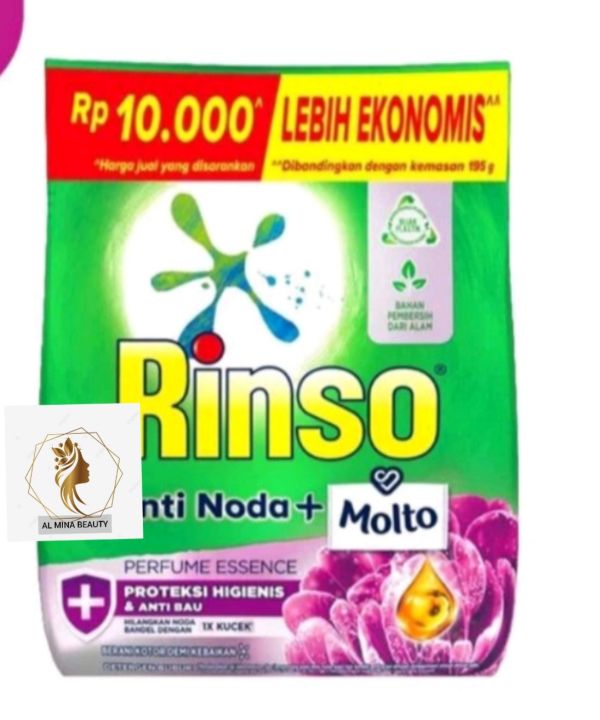 Rinso Anti Noda + Molto Perfume Essence Bersih Tuntas 1x kucek Netto ...