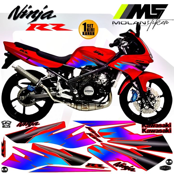 Decal Sticker Striping Variasi Ninja Rr Old 150 2Tak 2006-2011 Ninja Rr ...