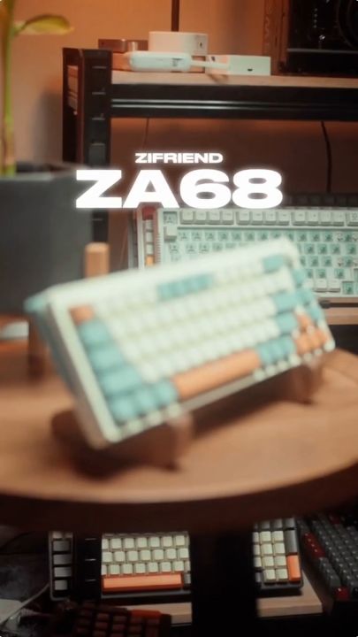 【DELIVER IN 3 DAYS】 ZIFRIEND ZA68 & AG68 68 Keys Wireless Mechanical ...
