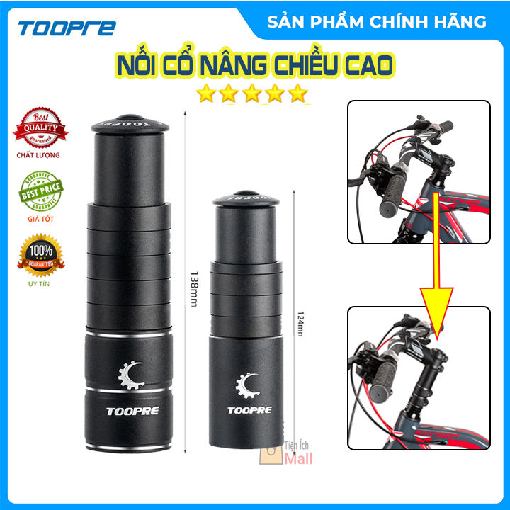 Bộ ống nối cổ tăng chiều cao ghi đông xe đạp Toopre size 124/138mm | Lazada.vn