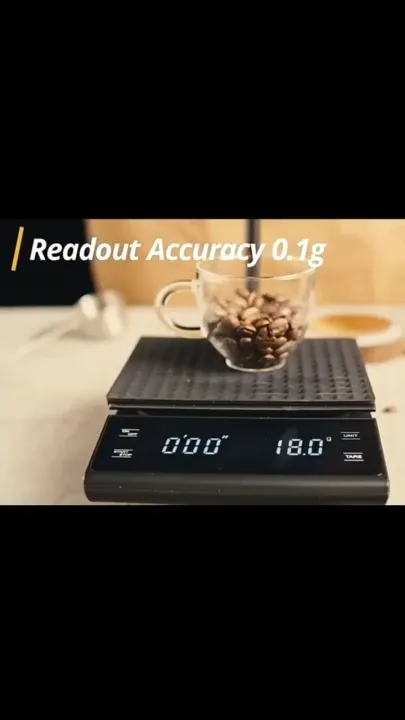 BREWISH Coffee Digital Weight Scale 0.1g-3kg Accuracy Timer Coffee Drip ...