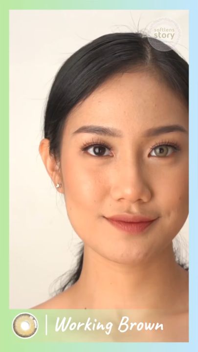[LADYNAYOAN APPROVED] BUY 1 GET 3 Softlens Story Working Brown 1 Pasang ...