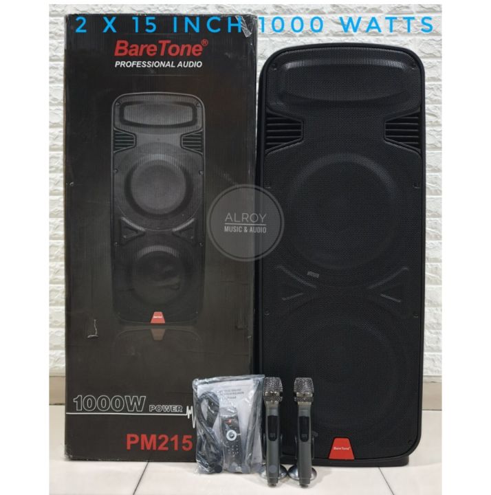 speaker aktif Baretone 15 inch Doble PM215 portable baretone bluetooth ...