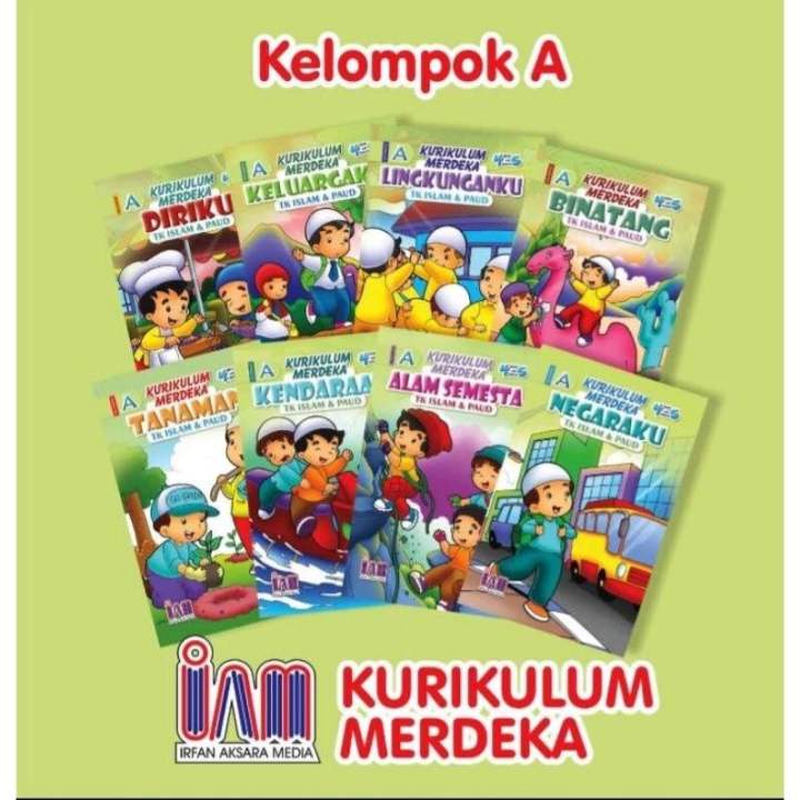 Buku paket kurikulum Merdeka Tk A dan Tk B isi 8 buku | Lazada Indonesia
