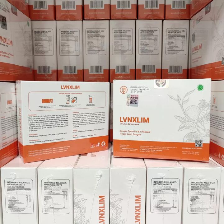 Lvnxlim Pelangsing Original 100% Bpom 1 box isi 10 sachet | Lazada ...