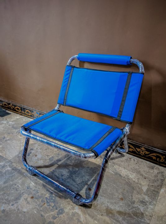 kursi lipat polosan biru tua berkualitas dan bergaransi | Lazada Indonesia