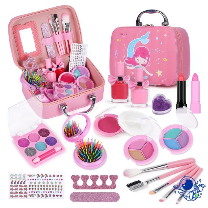 Tas Kosmetik Putri Duyungchildren Pretend Plays Make Up Kit Set Mainan ...