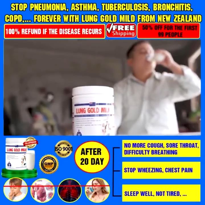 Lung Gold Milk Colostrum Milk 400G Relieve Cough & Respiratory ...