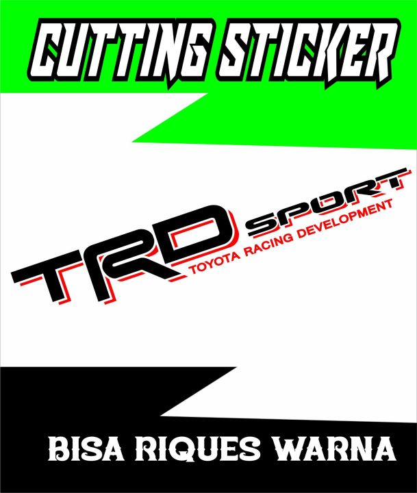 CUTTING STICKER TRD SPORT TOYOTA RACING DEVELOPMENT | Lazada Indonesia