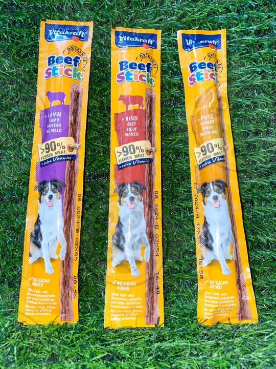 Vitakraft Beef Sticks Dog Treat 12g per stick | Lazada PH