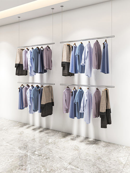 Stainless Steel Clothing Display Rack Multi-layer Hanging Shelf for ...