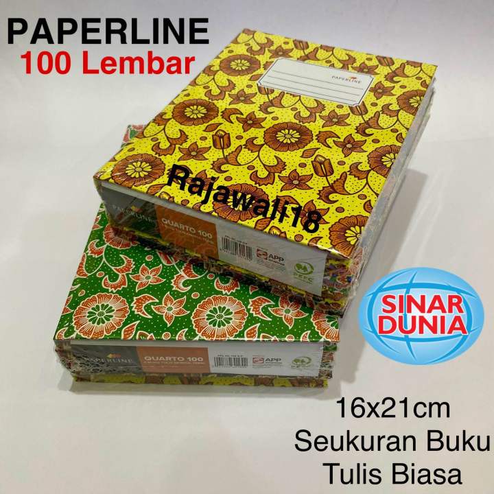 1 Pak Buku Kuarto 100 Lembar (Isi 5 Buku) / Buku Tulis 100 Lembar ...