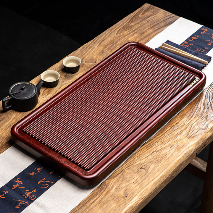 Japanese-Style Black Gold Stone Tea Tray Solid Wood Tea Table Household ...