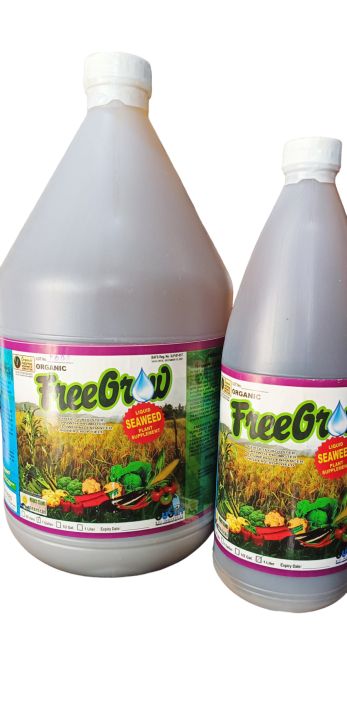 FREEGROW Organic Liquid Seaweed Plant Supplement - 1 liter | Lazada PH
