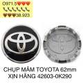 CHỤP MÂM TOYOTA 62mm XỊN CHÍNH HÃNG TOYOTA INNOVA CAMRY RUSH COROLLA ...