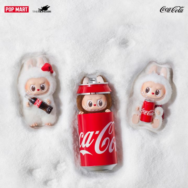 POPMART labubu v3 The Monsters Coca Cola Vinyl Face Series Blind Box ...