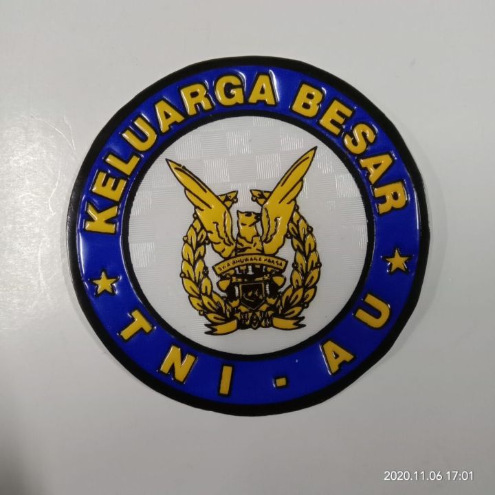 Stiker Embos TNI AU | Stiker TNI AU | Stiker TNI AU timbul |Stiker kaca ...