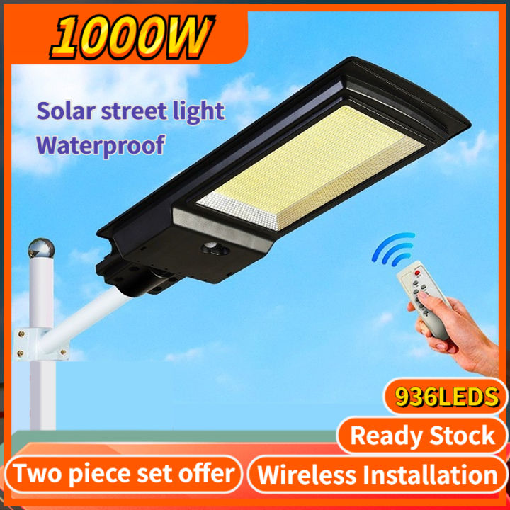 Solar Street Light 1000W Solar light outdoor lighting lampu solar ...