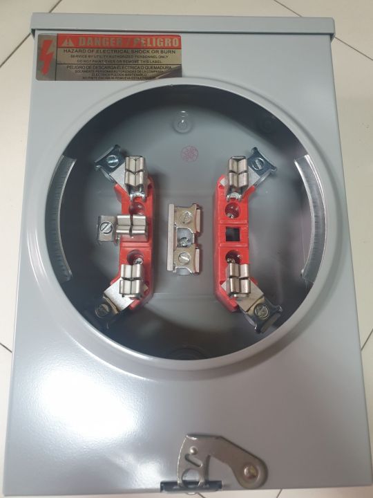 Square meter base 5 terminals , 125 Amperes, 1 1/2” hub, 1 1/4” and 2 ...