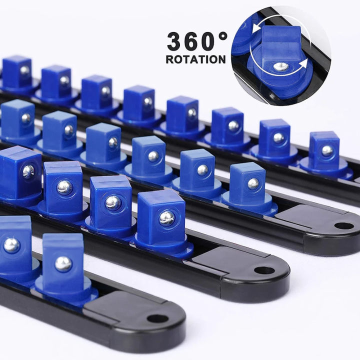 1pc 360° Swivel Socket Organizer 1/4 3/8 1/2 Premium Quality Socket ...