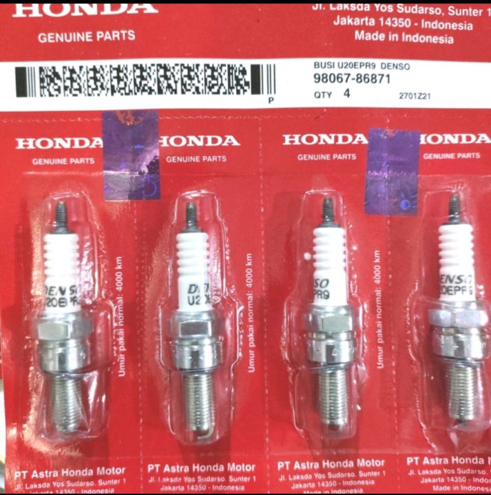 Busi Motor Denso U20EPR9 Original Honda Genuine Prt | Lazada Indonesia