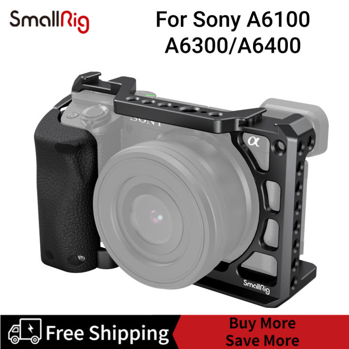 SmallRig A6400 Camera Cage with Silicone Handle for Sony A6100 / A6300 ...