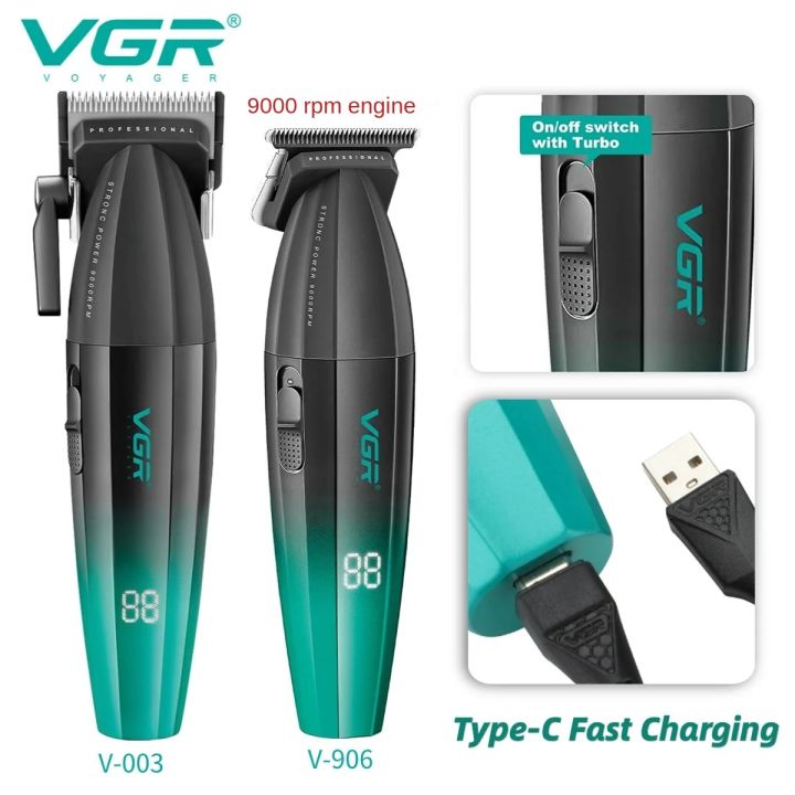 VGR Hair Clipper Cordless Hair Trimmer Professional Hair Cutting ...