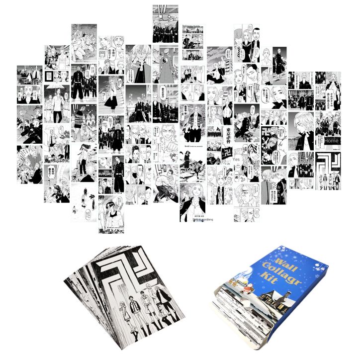 30/50/60 PCS Aesthetic Print Anime Tokyo Revengers Manga Panel Wall ...