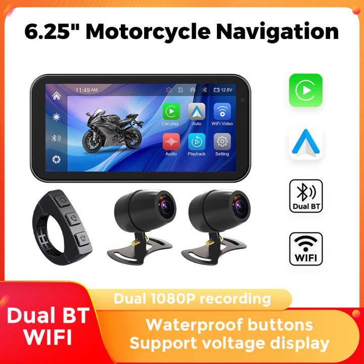 NaviFly 6.25-inch Motorcycle Display Screen GPS Navigation IP67 ...
