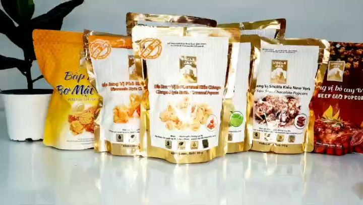Bắp rang bơ Uncle Jax American Gourmet Popcorn đủ loại caramel, phô mai ...