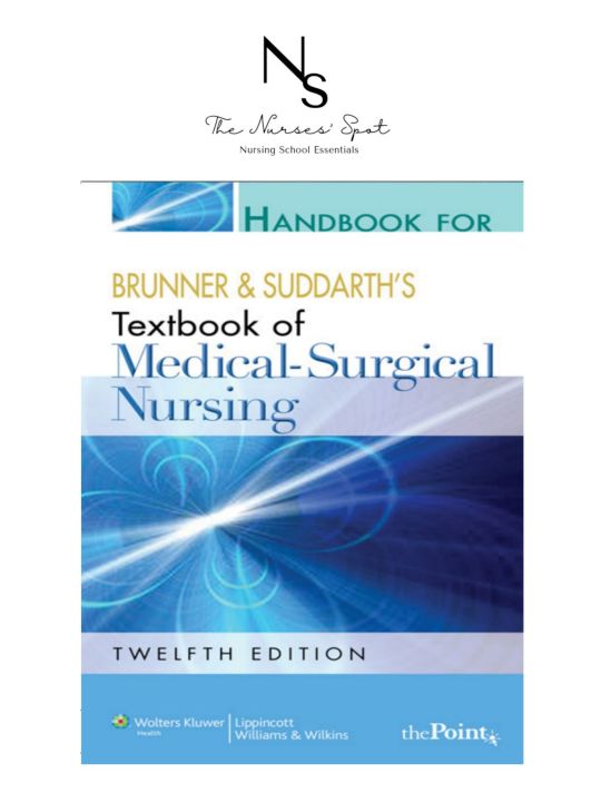 Handbook for Brunner & Suddarth's Textbook of Medical-Surgical Nursing 12th Edition | Lazada PH