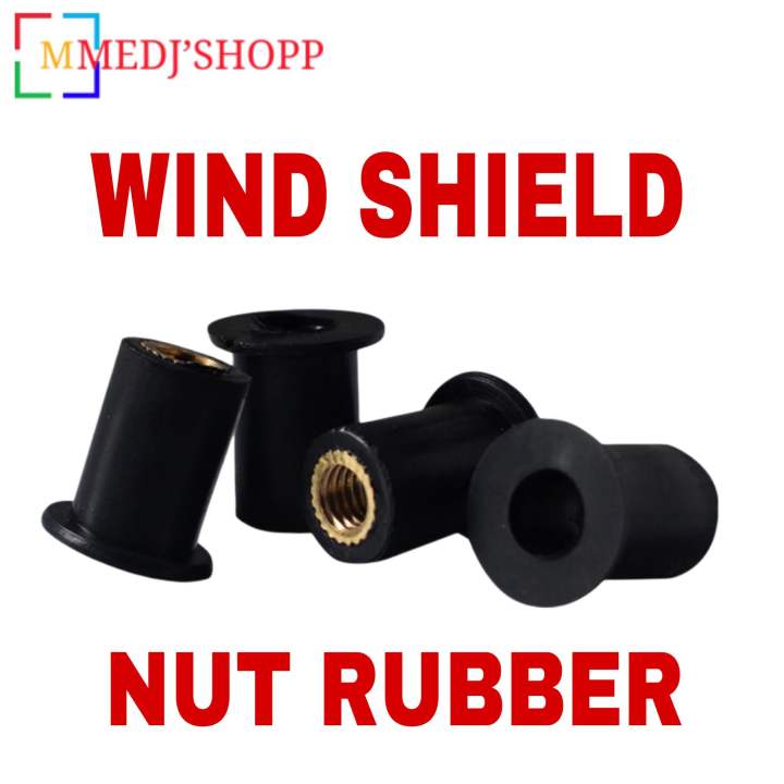 WINDSHIELD NUT RUBBER / VISOR NUT RUBBER FOR NMAX,AEROX UNIVERSAL SOLD ...
