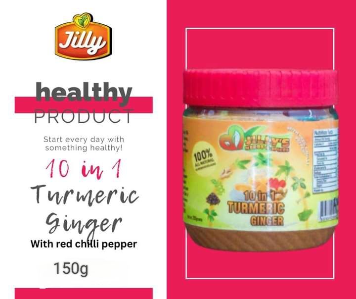 Jilly 10 in 1 Turmeric Tea 150g-Jar (Spicy) | Lazada PH