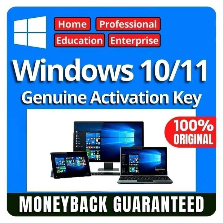 Windows 10/11 Activation Key | 10 Pro 10 Home 10 Edu 10 Ent | 11 Pro 11 ...