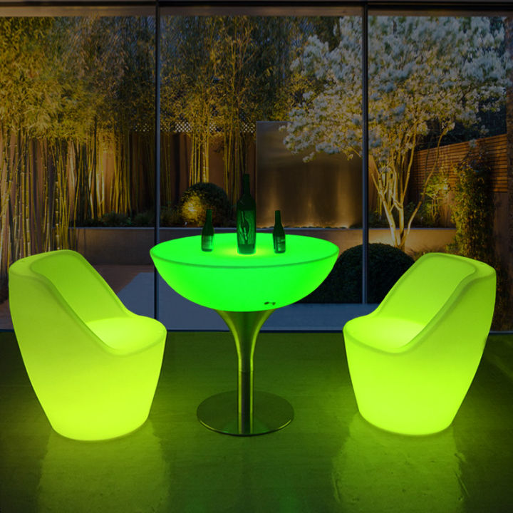 Promotional Casual Luminous Spherical Couch Minimalist round Table and ...