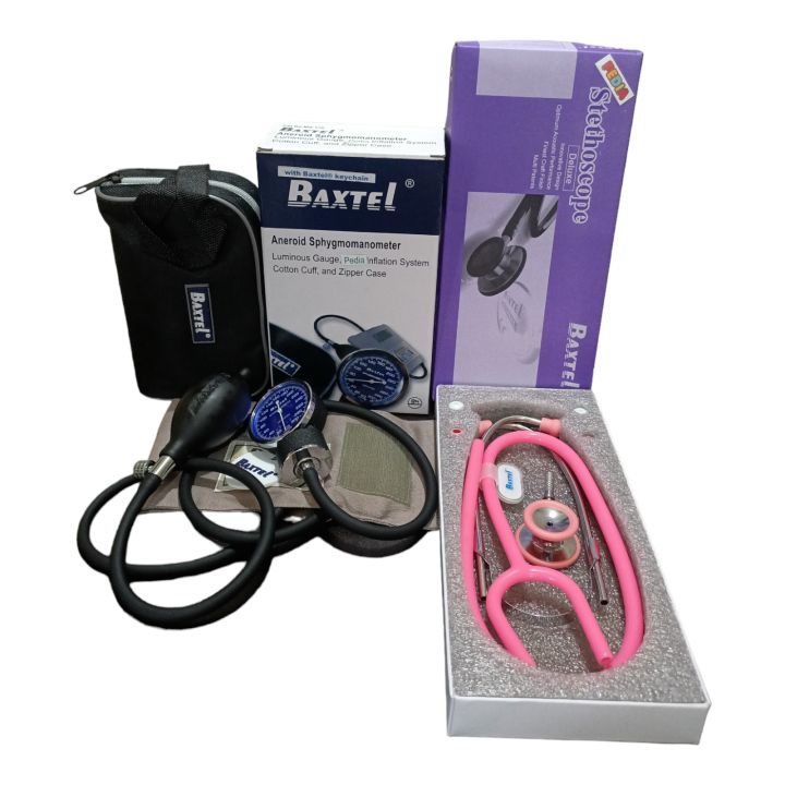 PEDIA Baxtel Aneroid Sphygmomanometer BP With Deluxe Stethoscope PINK ...